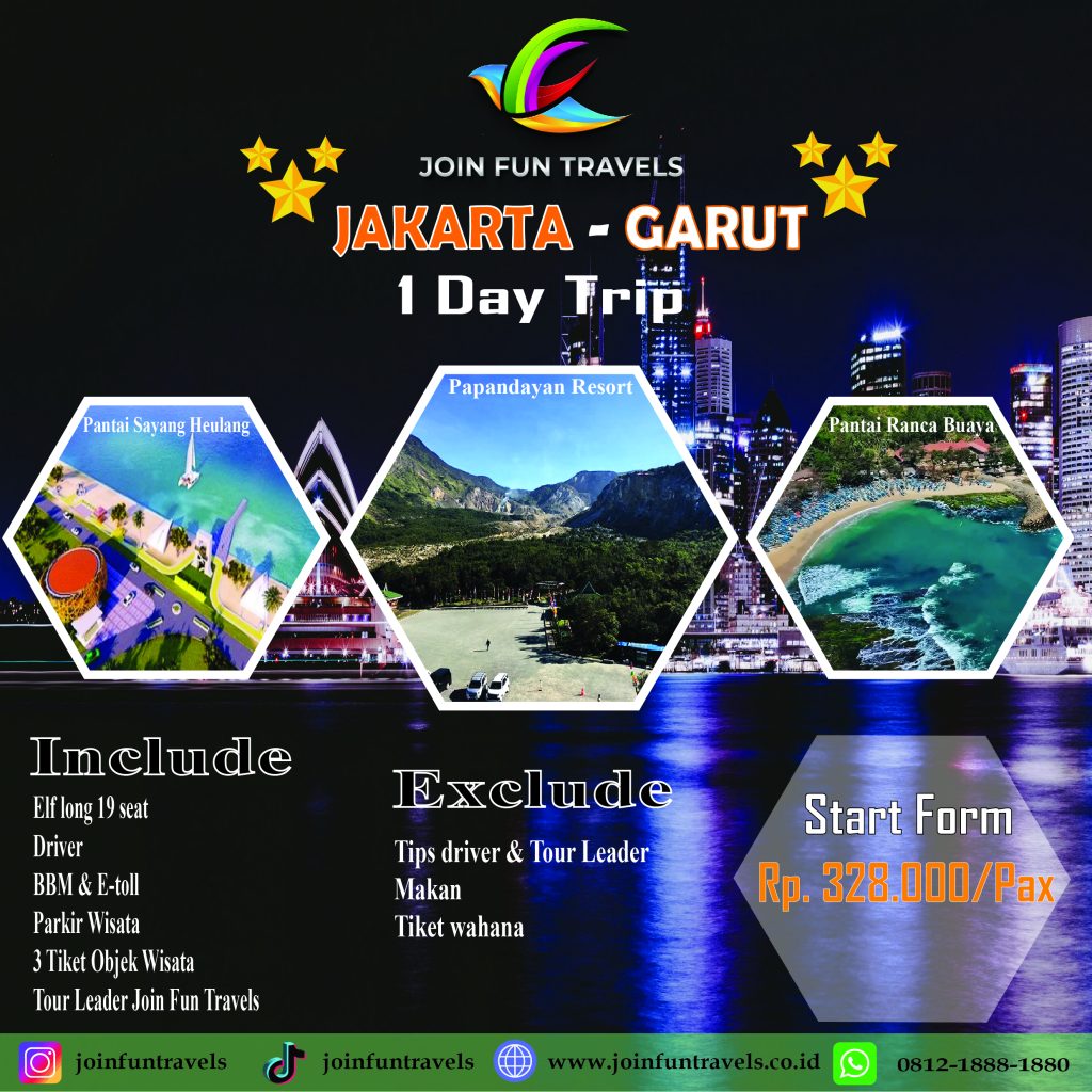 PAKET OPEN TRIP JAKARTA KE WISATA GARUT JABAR 1 DAY